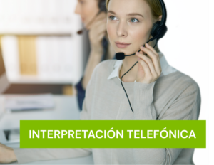 Interpretación telefónica inmediata